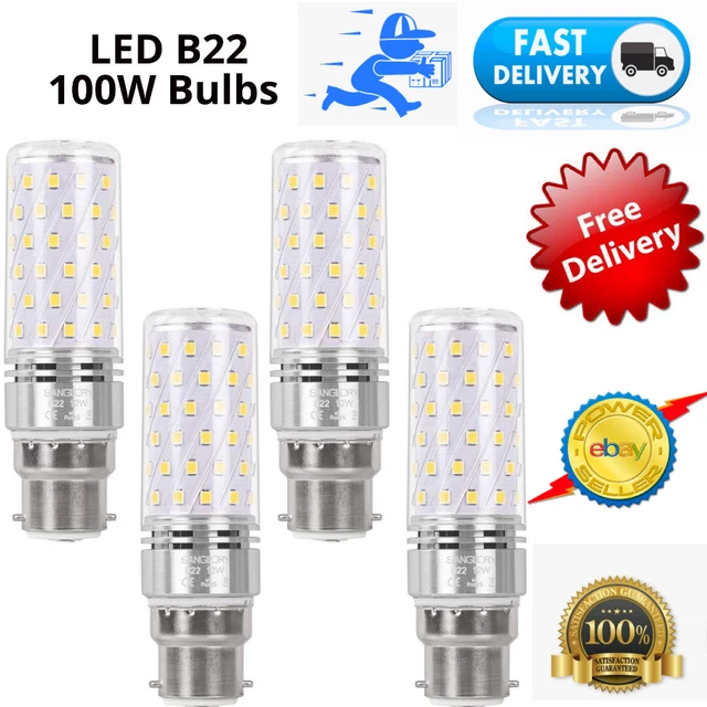 1X SANGLORY LED B22 Bayonet Cap Bulb, B22 LED Corn Bulbs 12w Equivalent ...