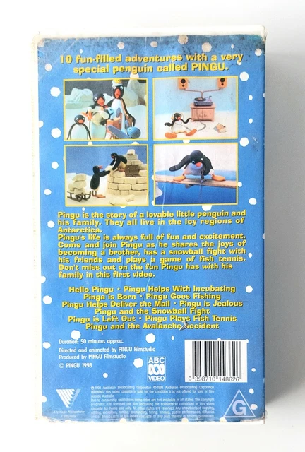 PINGU VHS HELLO Pingu Video Tape Cartoon Penguin ABC KIDS Ex-Rental $11 ...