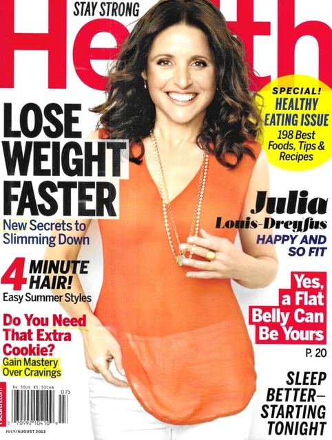 HEALTH MAGAZINE JULIA Louis Dreyfus Weight Loss Healthy Eating Issue ...