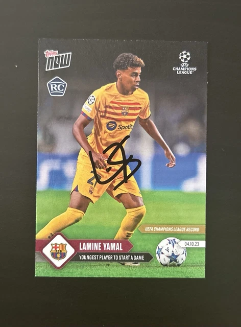 AUTOGRAPH LAMINE YAMAL Card RookieCard 3a Equipación EUR 100,00 ...