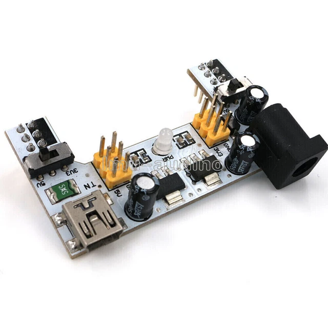 POPULAR BREADBOARD POWER Supply Module DC7-12V For Arduino Bread Board ...
