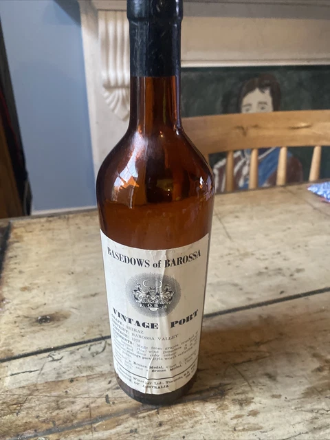 EXTREMELY RARE 1973 Vintage Port Empty Bottle Australian Basedows Of ...