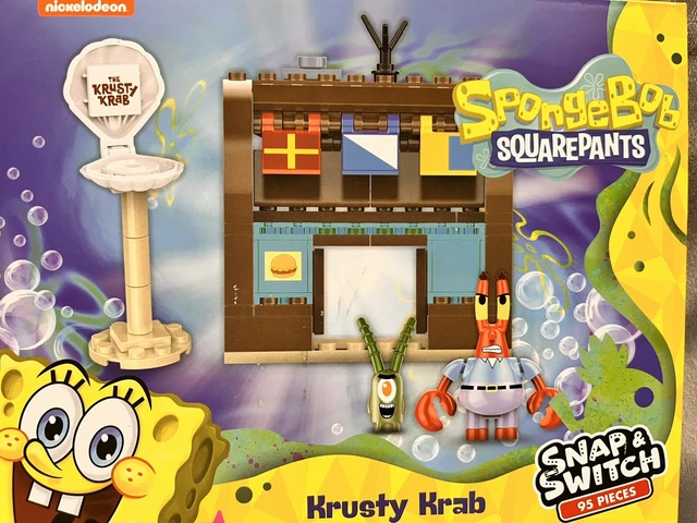 SPONGEBOB SQUAREPANTS THE Krusty Krab Restaurant Block Construction ...