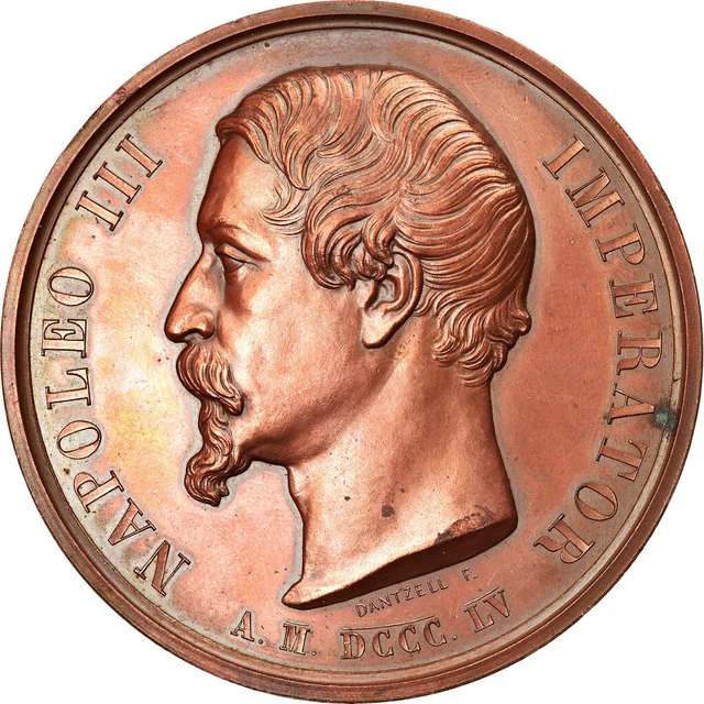 FRANCE, MÉDAILLE, NAPOLÉON III, Imperator, Cliché Uniface, History ...