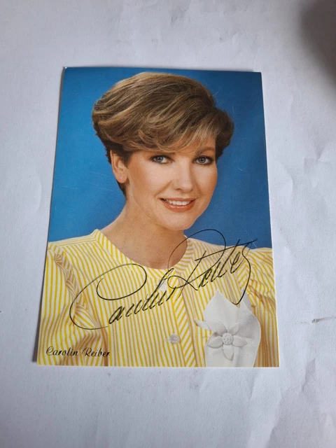 KARTE CAROLIN REIBER (Moderatorin) mit Autogramm - ORIGINAL. EUR 5,99 ...