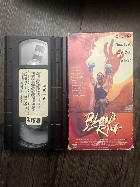 BLOOD RING. VHS. Action. Martial Arts. Rare. AIP. Dale 'Apollo' Cook. £ ...
