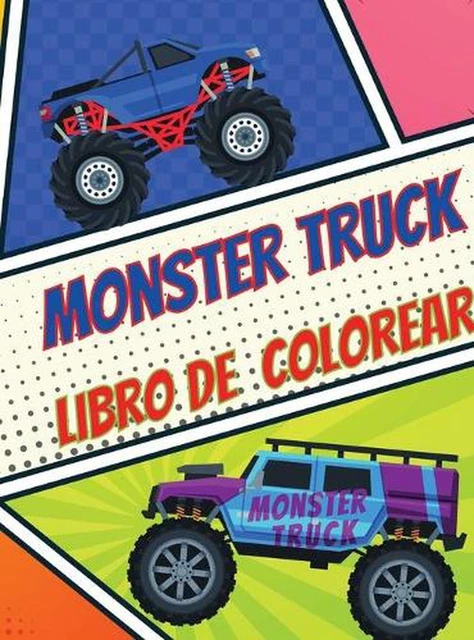 MONSTER TRUCK LIBRO De Colorear: Libro para colorear incre?ble y divertido para EUR 22,64 ...