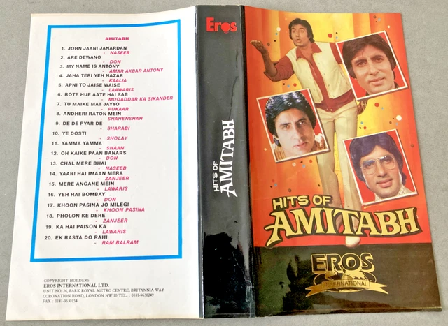 HITS OF AMITABH (Original) VHS Video - Hindi Bollywood Film Songs £37. ...