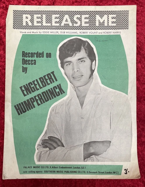 RELEASE ME - Engelbert Humperdinck Music Sheet. MC19 £10.75 - PicClick UK