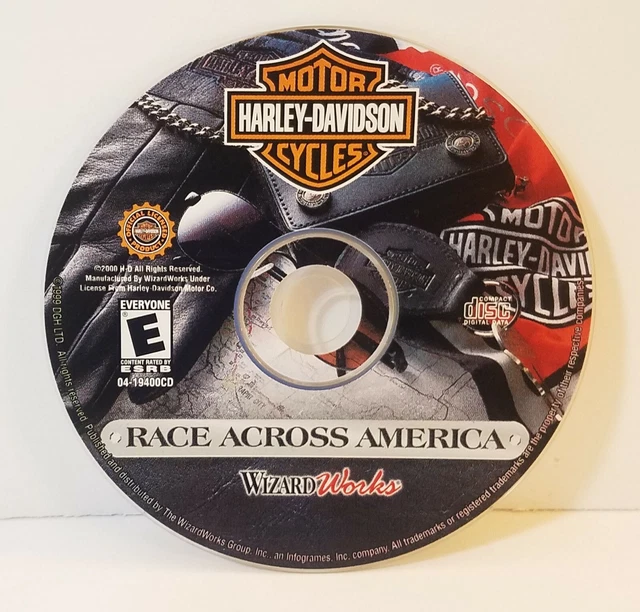 HARLEY-DAVIDSON: RACE ACROSS America PC CD-Rom 1999 Windows motorcycle ...