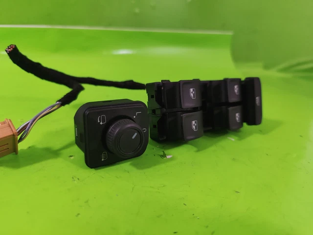 VW T-CROSS 4 Way Window Lock Control Panel + Power Fold Mirror Switch ...