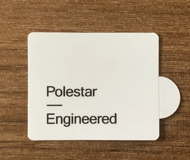 POLESTAR ENGINEERED EMBLEM Aufkleber Polestar 2 Volvo EUR 29,50 ...