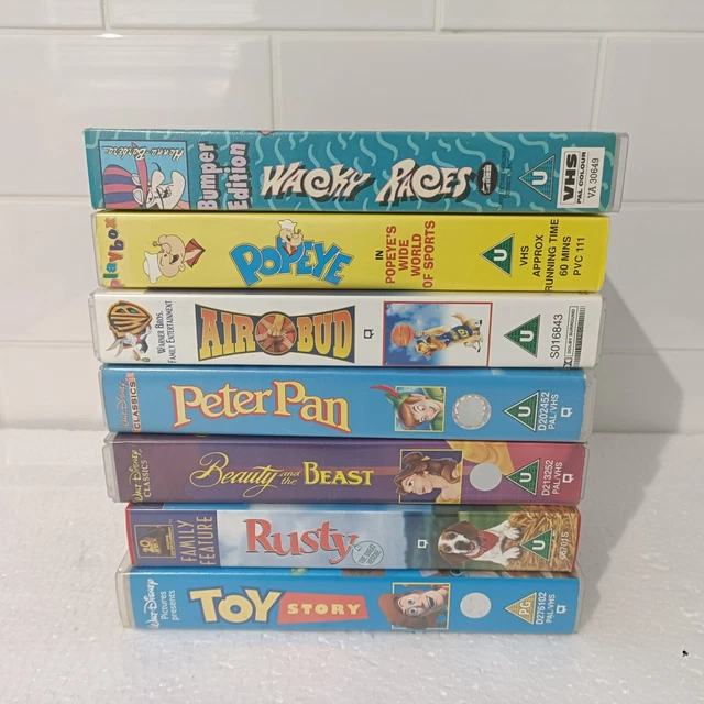 KIDS VHS BUNDLE Toy Story Wacky Races 7 Tapes £9.99 - PicClick UK