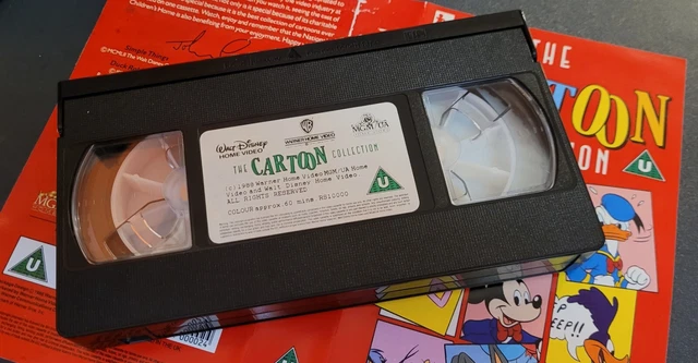 THE CARTOON COLLECTION, Disney VHS PAL Retro Donald Duck Tweetypie Pink ...