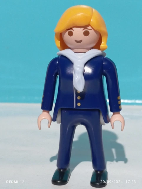 PLAYMOBIL FIGURINE HÔTESSE De L'air Terminal Aéroport Ref 5261 5325 ...