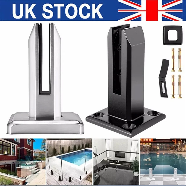 SPIGOTS FLOOR STANDING Stairs Balcony Glass Post Balustrade Railing ...