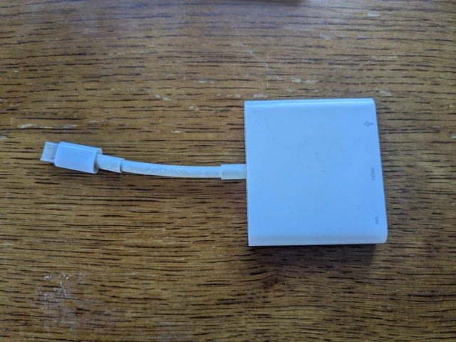 APPLE USB-C DIGITAL AV Multiport Adapter Model A1621 EMC 2877 $24.87 ...
