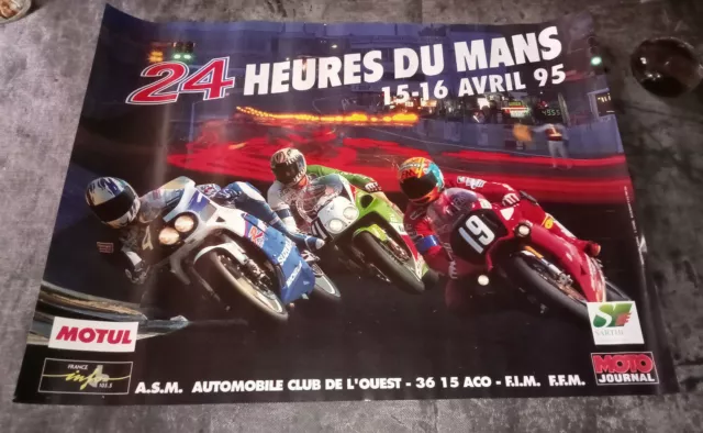 Affiche Officielle Aco 1995 24 Heures Du Mans Moto Moto Journal 53