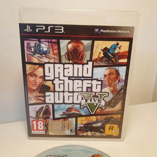 GRAND THEFT AUTO V GTA V PS3 GAME SONY PLAYSTATION 3 ITALIAN COVER ...