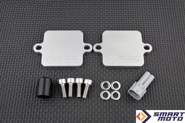 PAIR AIS VALVE Removal kit with SMOG Block Off plates Kawasaki Z900 ...