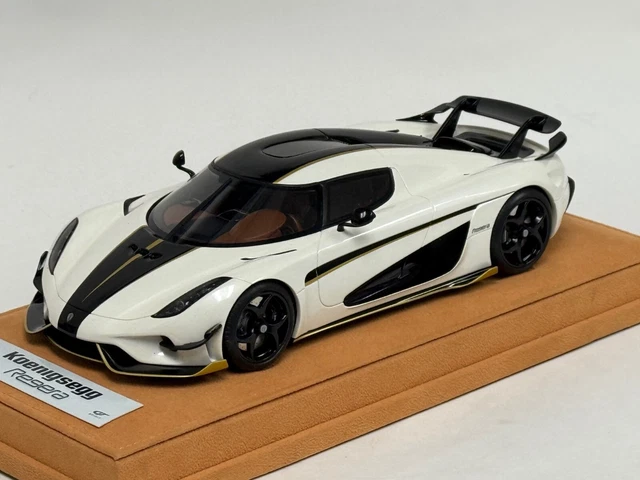 1/18 GT SPIRIT Koenigsegg Regrea En Blanc De 2023 GT913 Personnalisé ...