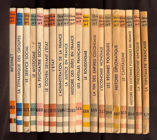 LOT DE 20 "QUE SAIS-JE?" - Presse universitaire de France en première édition EUR 60,00 ...