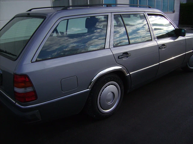 REAR WHEEL ARCH Trim left right Chrome Set for MERCEDES W124 year 1989 ...