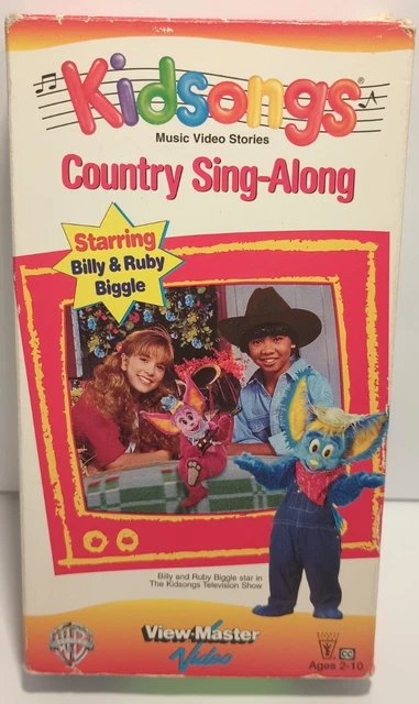 KIDSONGS COUNTRY SING Along (VHS) Billy Ruby Biggle View Master Video ...
