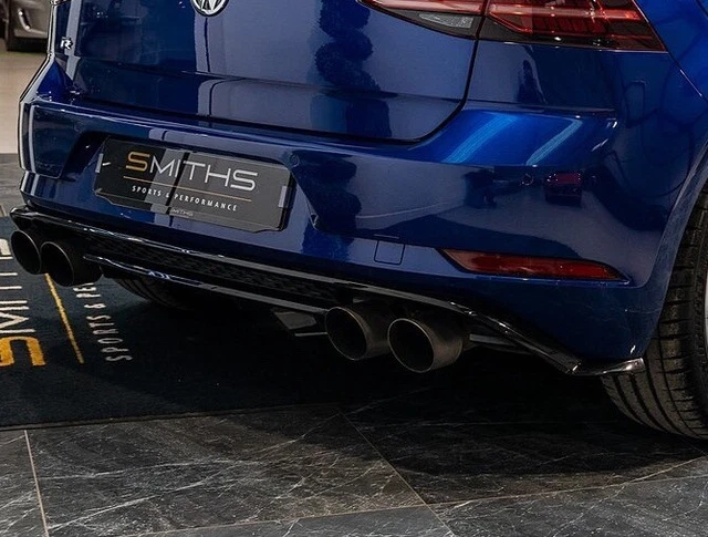 VW GOLF R mk7.5 Rear Diffuser Stock Gloss Black £75.00 - PicClick UK