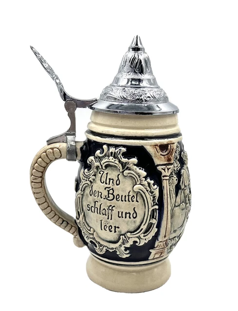 GERMAN LIDDED Beer Stein 1188 - Made in West Germany c.1950 $110.22 ...