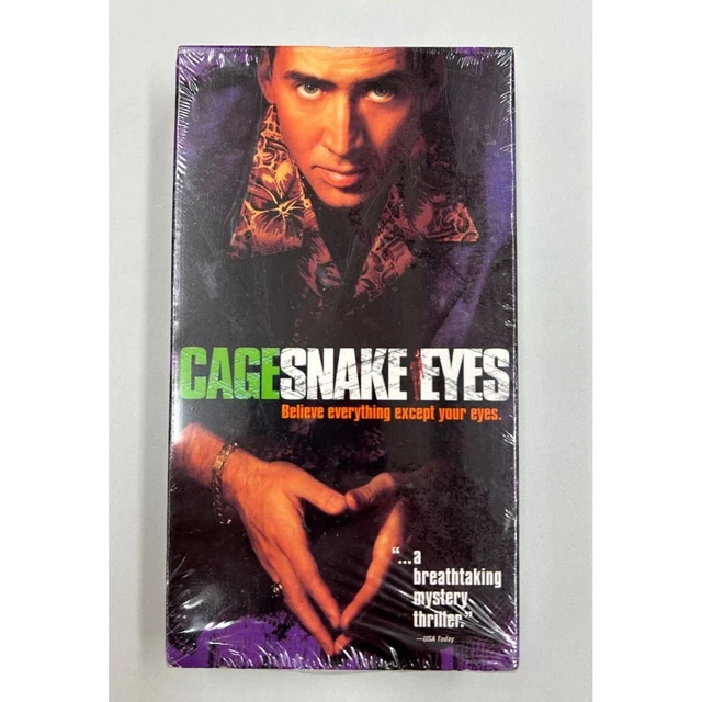 SNAKE EYES (1998) VHS Sealed with Watermarks Nicholas Cage £41.05 ...