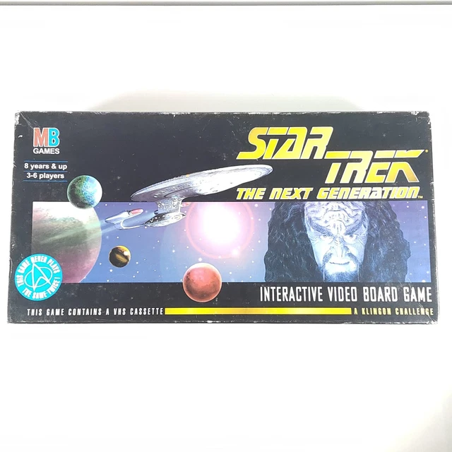 STAR TREK - The Next Generation Interactive VHS Video Board Game - MB ...