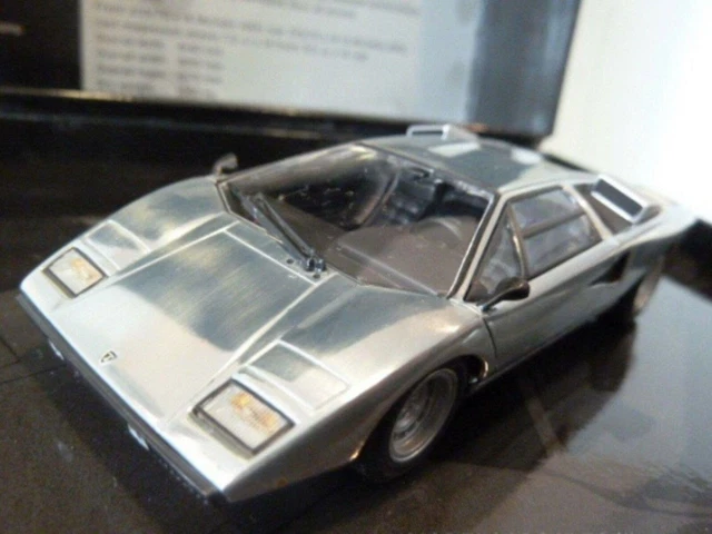 WOW EXTREMELY RARE Lamborghini Countach LP400 1974 Chrome 1:43 ...