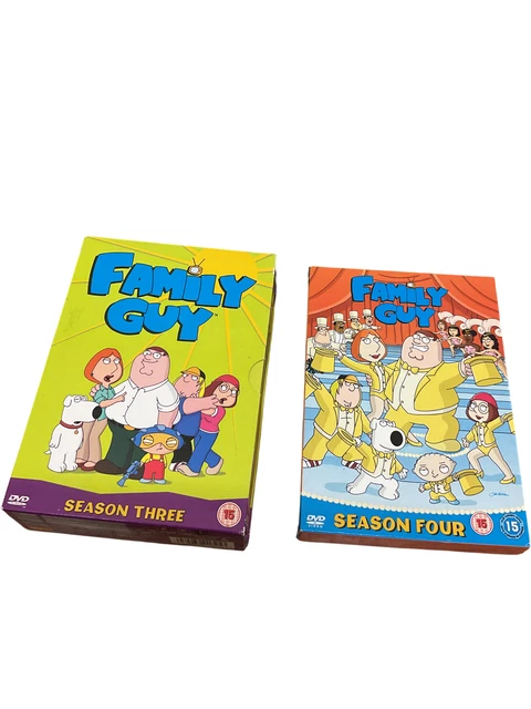 FAMILY GUY SEASONS 3 & 4 DVD Boxset Animated Comedy Series £7.50 ...