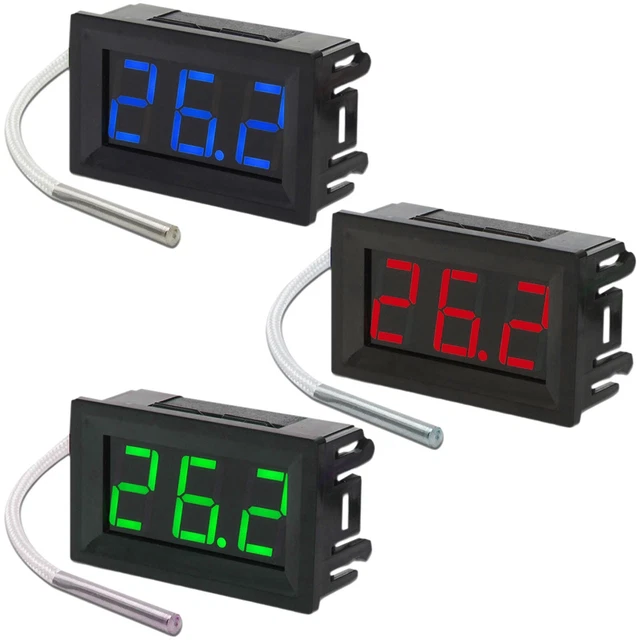 COMPACT ET PR??CISE K Thermocouple Type Temp??rature M??tre Avec LED Affichage EUR 11,94 ...