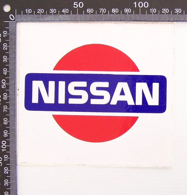 VINTAGE NISSAN LOGO Car Dealership Souvenir Advertising Promo Sticker ...