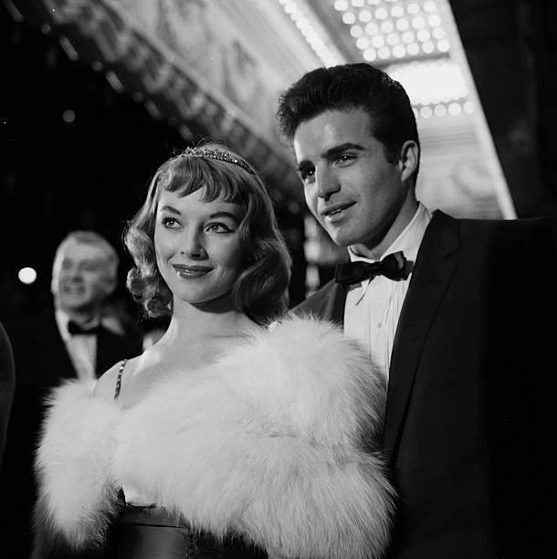 MODEL VIKKI DOUGAN With Actor Vince Edwards Attends A Party 1 Old Movie ...