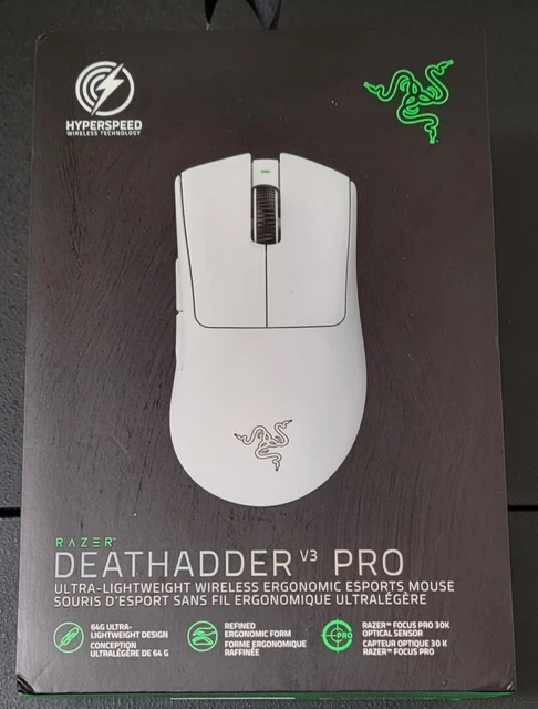 RAZER DEATHADDER V3 Pro Wireless Gaming Mouse - White *NEW IN BOX" £105 ...