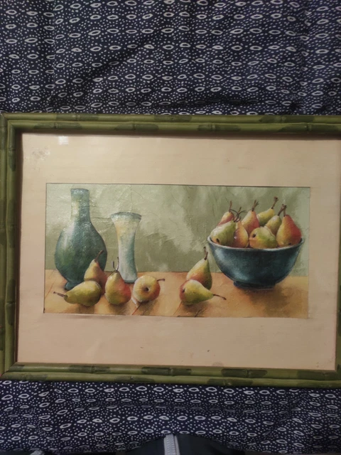 ANCIEN TABLEAU HUILE sur papier HSP nature morte EUR 14,00 - PicClick FR