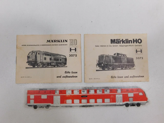 MÄRKLIN H0 2X Description / Mode D 'em Ploi pour Locomotive : 3072+3075 ...