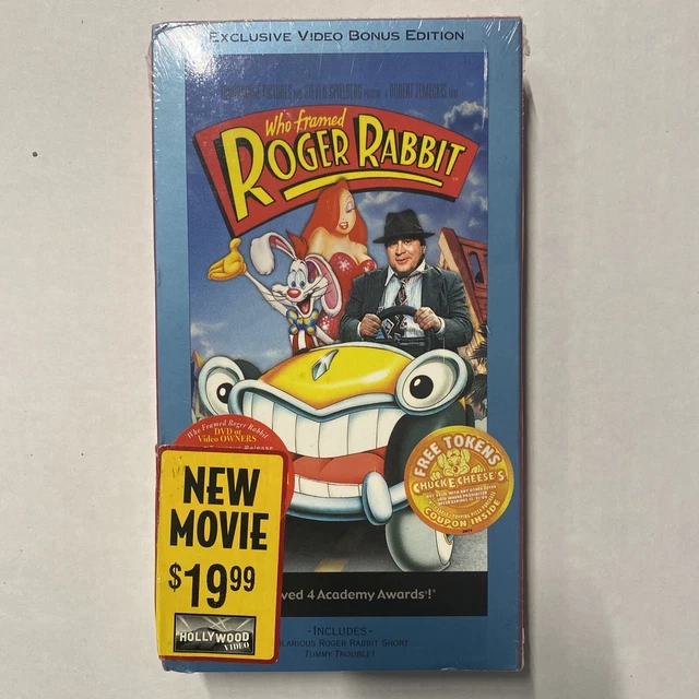 SEALED! WHO FRAMED Roger Rabbit VHS Exclusive Video Bonus Edition ...
