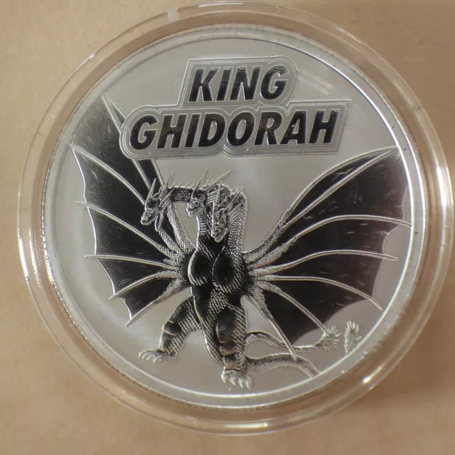 NIUE 2$ KING Ghidorah Godzilla 2023 silver 99.9% 1 oz silver coin (in a ...