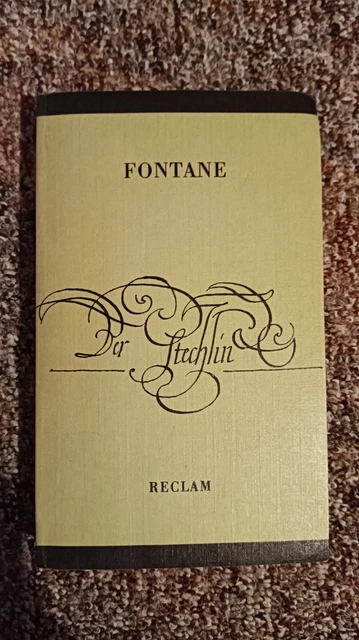 BUCH: FONTANE DER Stechlin, Reclam Verlag, DDR-Ausgabe von 1978 EUR 1 ...