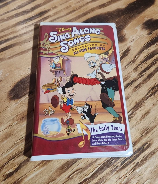 DISNEY SING ALONG Songs Collection of All-Time Favorites Vintage VHS ...