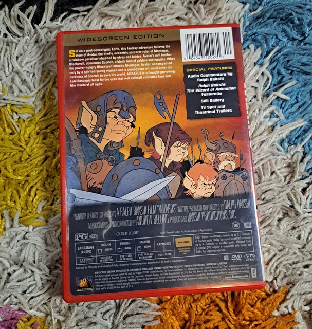 WIZARDS 1977 FANTASY DVD Ralph Bakshi, Classic Animation, Mark Hamill ...