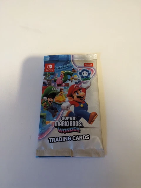 NINTENDO SWITCH SUPER Mario Bros Wonder Trading Cards Card Pack Only ...
