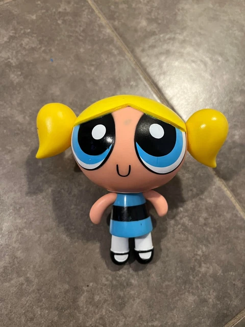 POWERPUFF GIRLS ANIME Action Figure Bubbles Cartoon network 2000 *READ ...