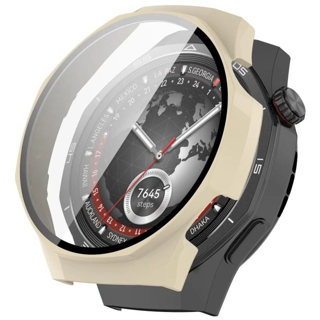 HUAWEI WATCH GT 5 Pro 46mm Ivory White Tempered Glass PC Case $10.07 ...