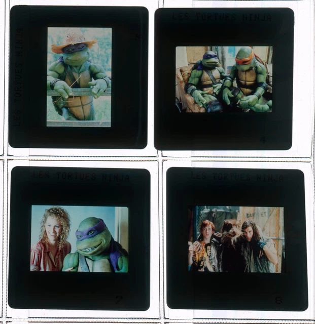 TEENAGE MUTANT NINJA Turtles 1990 4 Vintage Slides Lot #6 EUR 49,99 ...