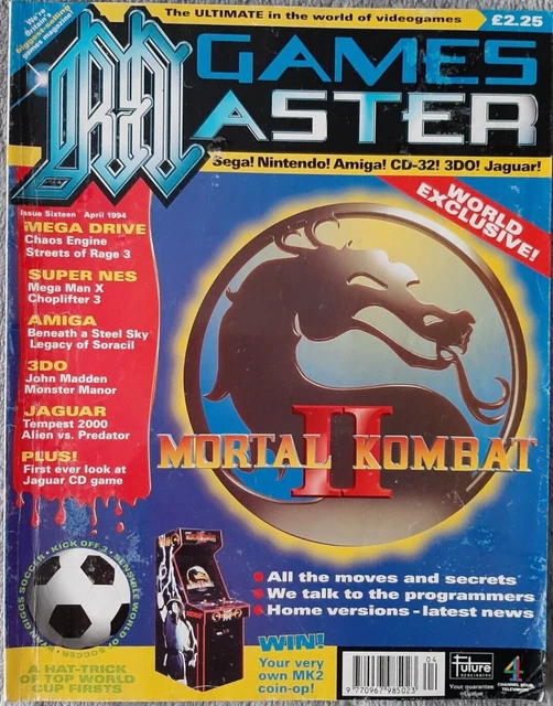 GAMES MASTER MAGAZINE - Issue # 16 - April 1994 RARE Gamesmaster £6.99 ...